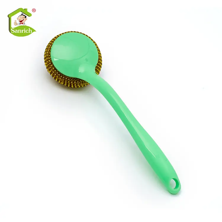 Stainless Steel Wire Mesh Scourer With Handle Copper Scrubber Copper ...