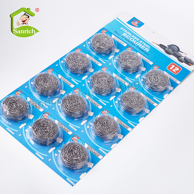 Stainless Steel 410 Scrubber / Kitchen Metal Scourer Scrubber Dish Wash ...