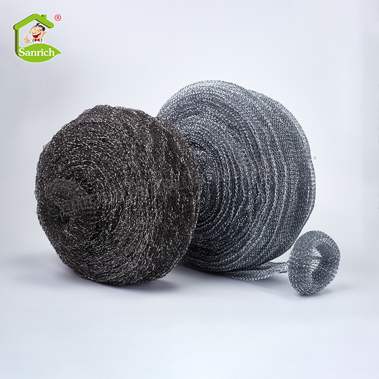 Galvanized Iron Mesh Scourer In Roll Material Kitchen Cleaning Scrubber ...