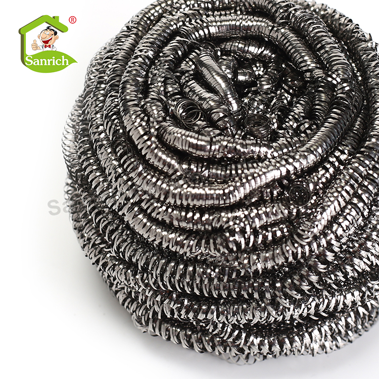 410 Stainless Steel Wire Metal Wool Mesh Scrubber Cleaning Brush ...