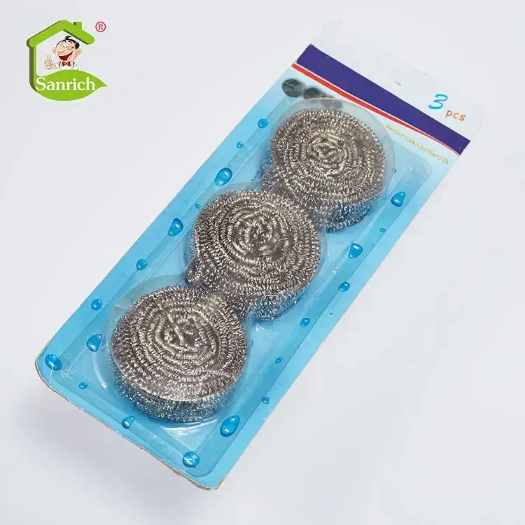 Kitchen Cleaning Stainless Steel Wire 410 Pot Scourer Ball 15g - Buy ...