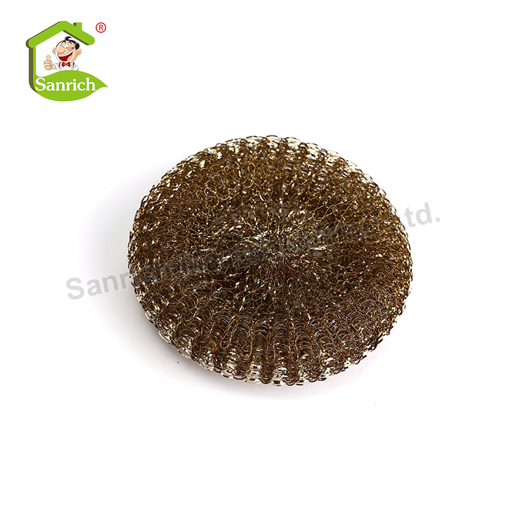 Wholesale Kitchen Washing Dish Cleaning Ball Copper Plated Brass Mesh ...