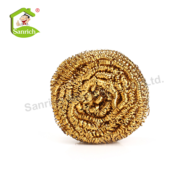 Wholesale Kitchen Washing Dish Cleaning Ball Copper Plated Brass Mesh ...